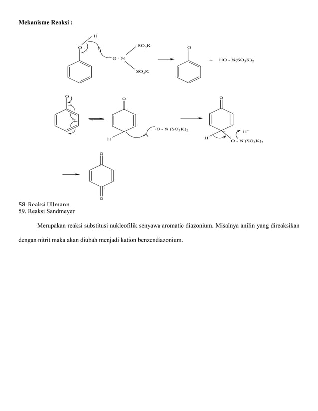 Reaksi reaksi sintesis senyawa organik | DOCX