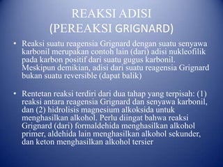 Reaksi adisi aldehid dan keton | PPTX