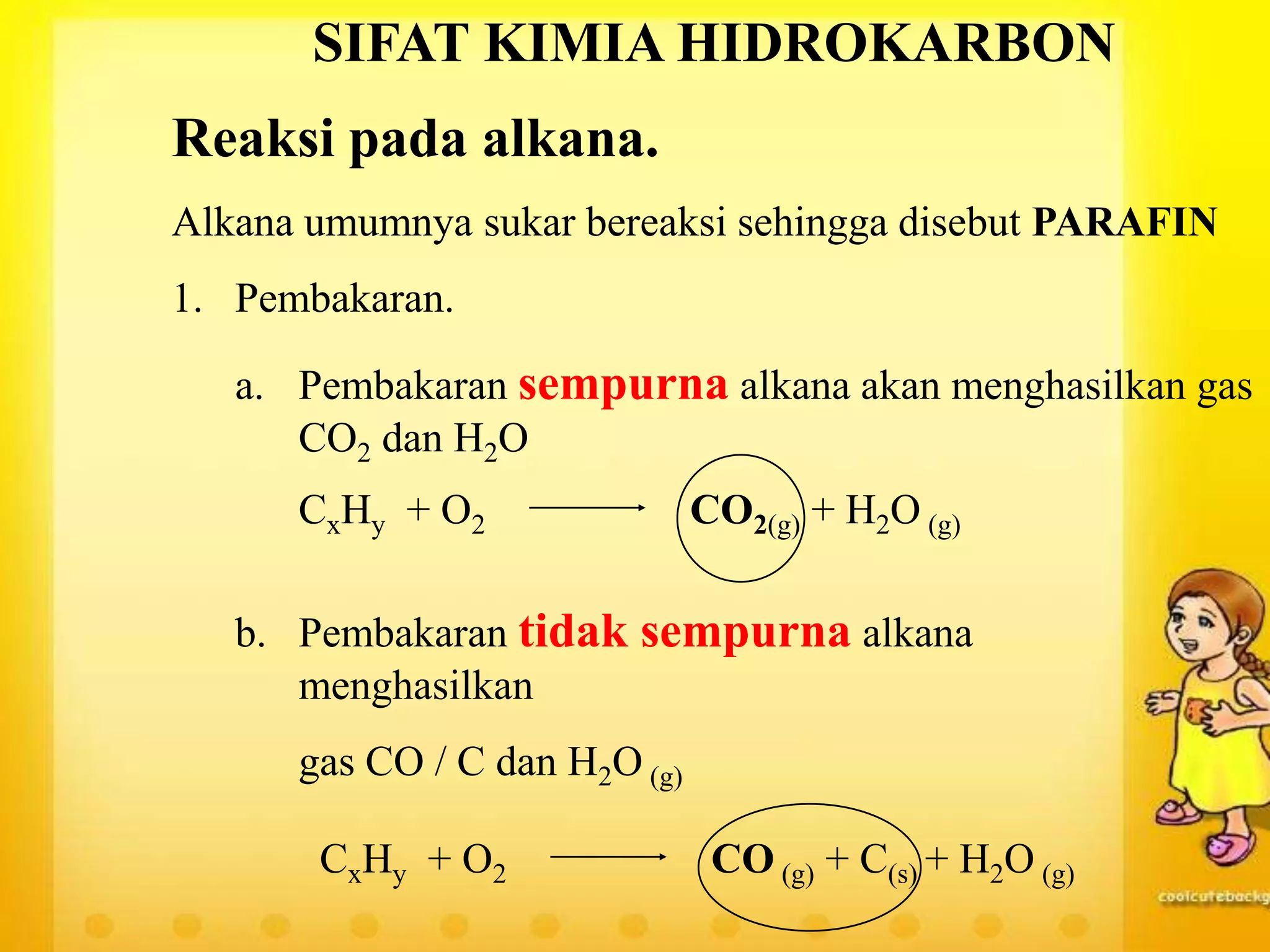 Reaksi hidrokarbon | PPT