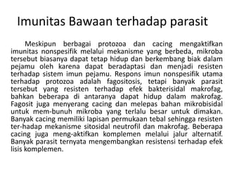 Reaksi imun terhadap infeksi bakteri dan parasit | PPTX