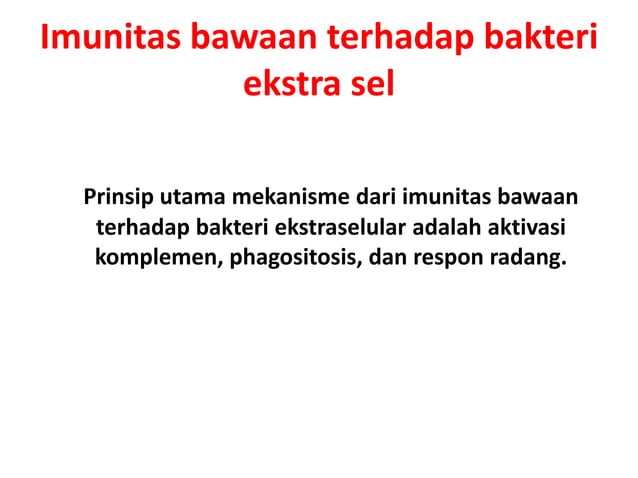 Reaksi imun terhadap infeksi bakteri dan parasit | PPTX