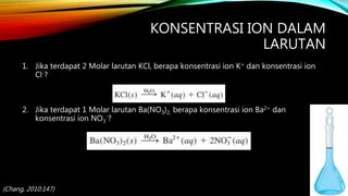 Reaksi kimia dalam larutan | PPTX