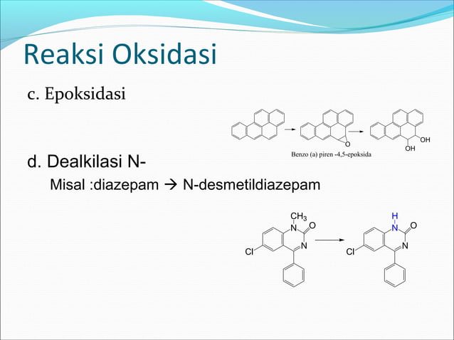 Reaksi Kimia dalam Metabolisme Obat | PPT