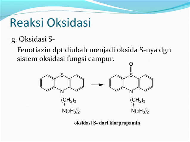 Reaksi Kimia dalam Metabolisme Obat | PPT