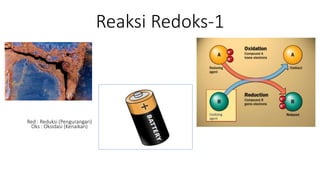 Reaksi Redoks-1 Pengertian, Konsep, Contoh | PPTX