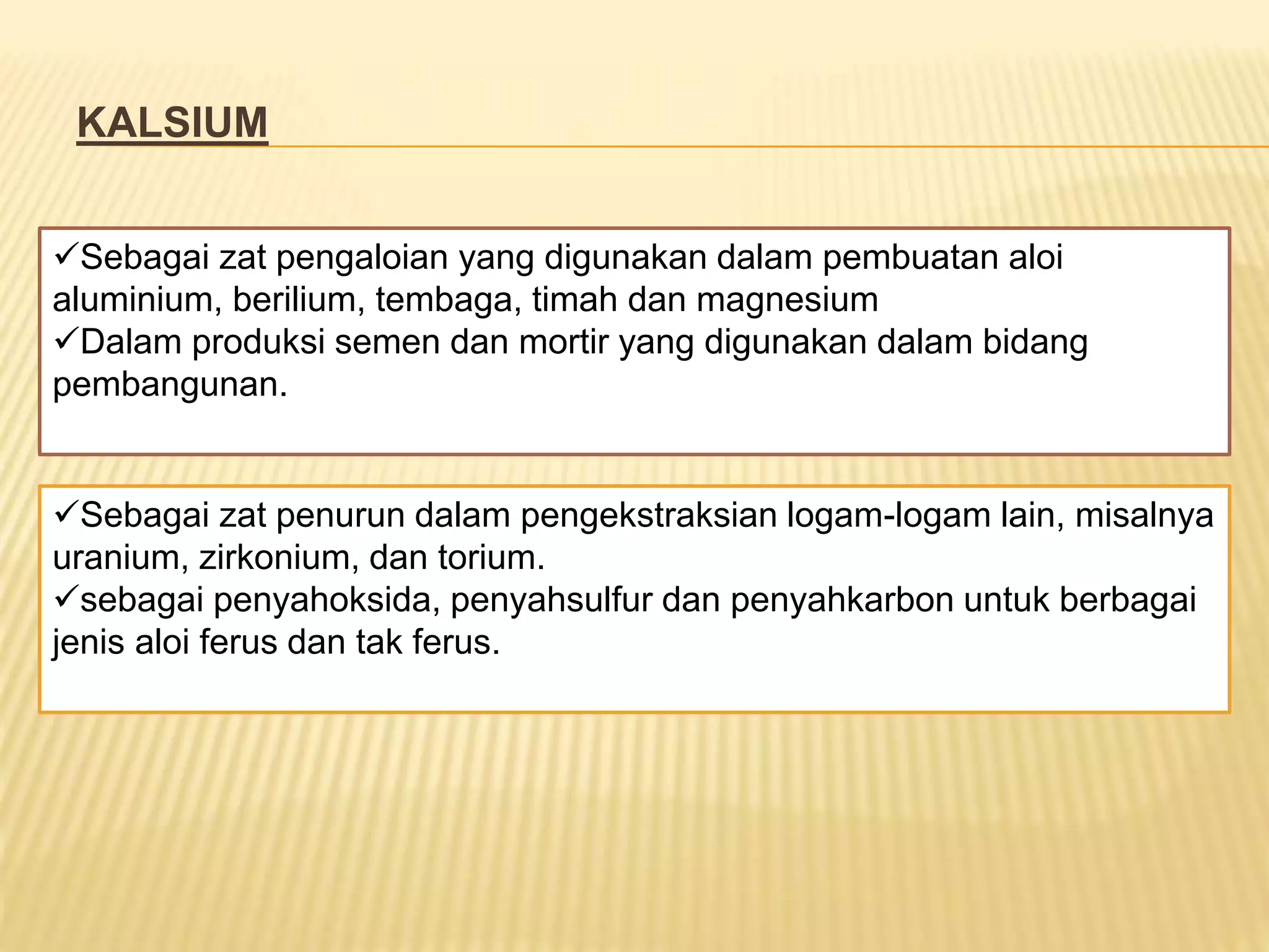 Reaksi unsur golongan II A | PPTX