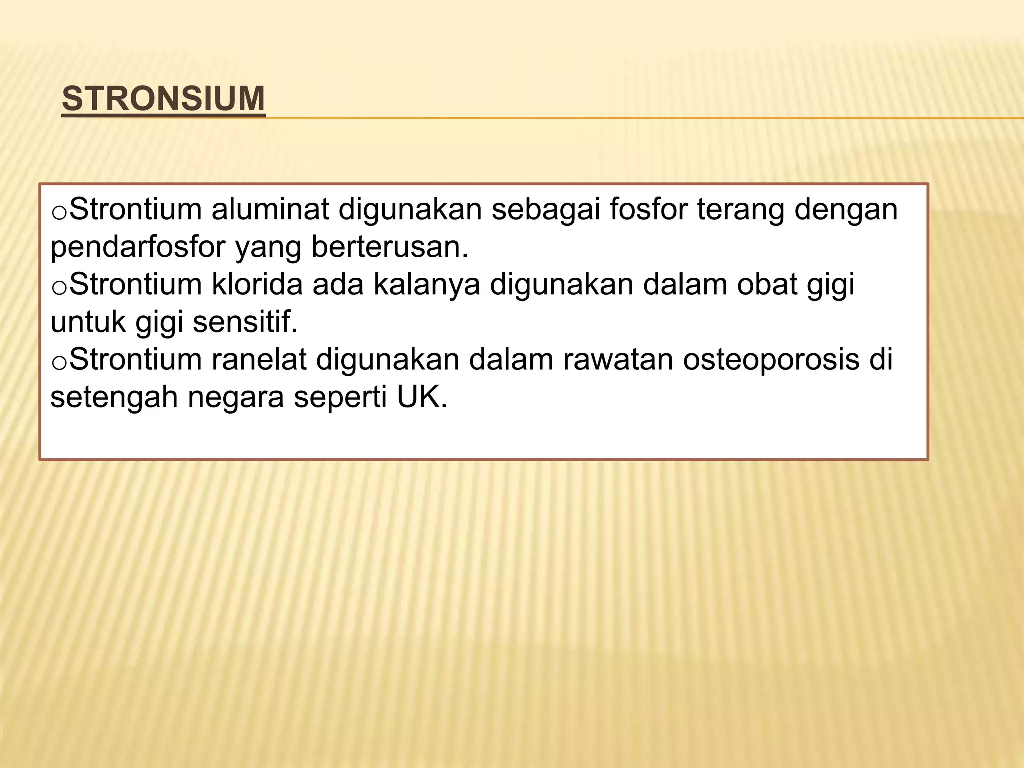 Reaksi unsur golongan II A | PPTX