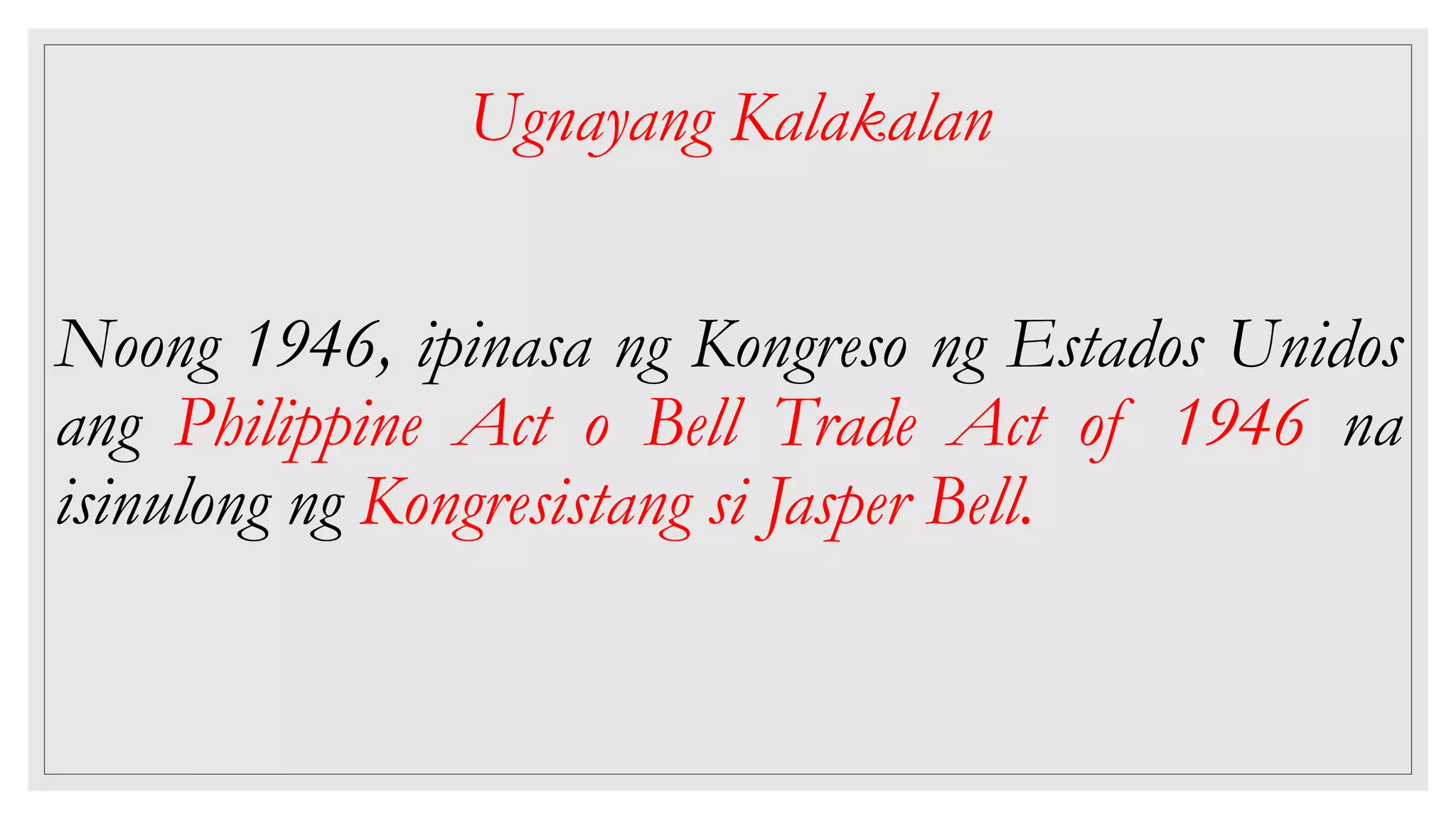 Reaksyon at Epekto ng Philippine Rehabilitation Act.pptx