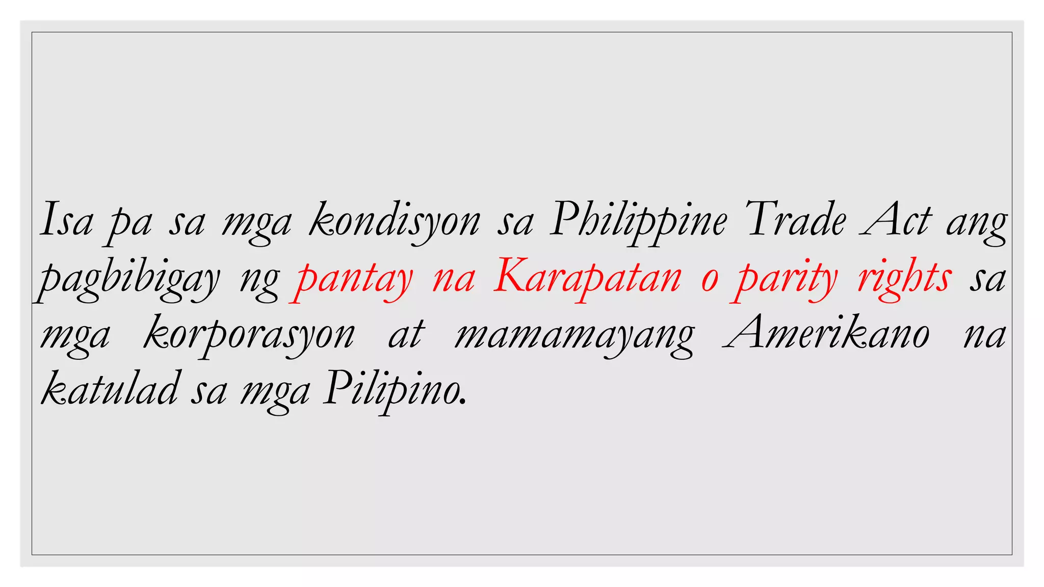 Reaksyon at Epekto ng Philippine Rehabilitation Act.pptx