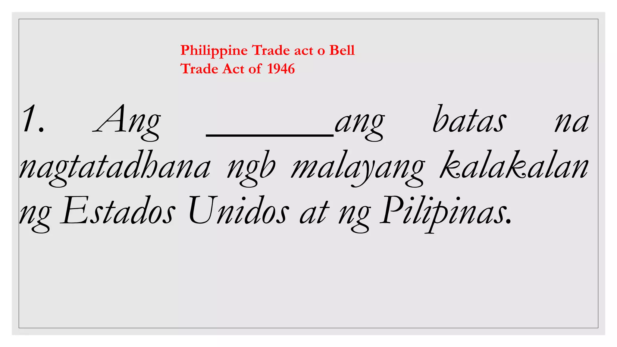Reaksyon at Epekto ng Philippine Rehabilitation Act.pptx