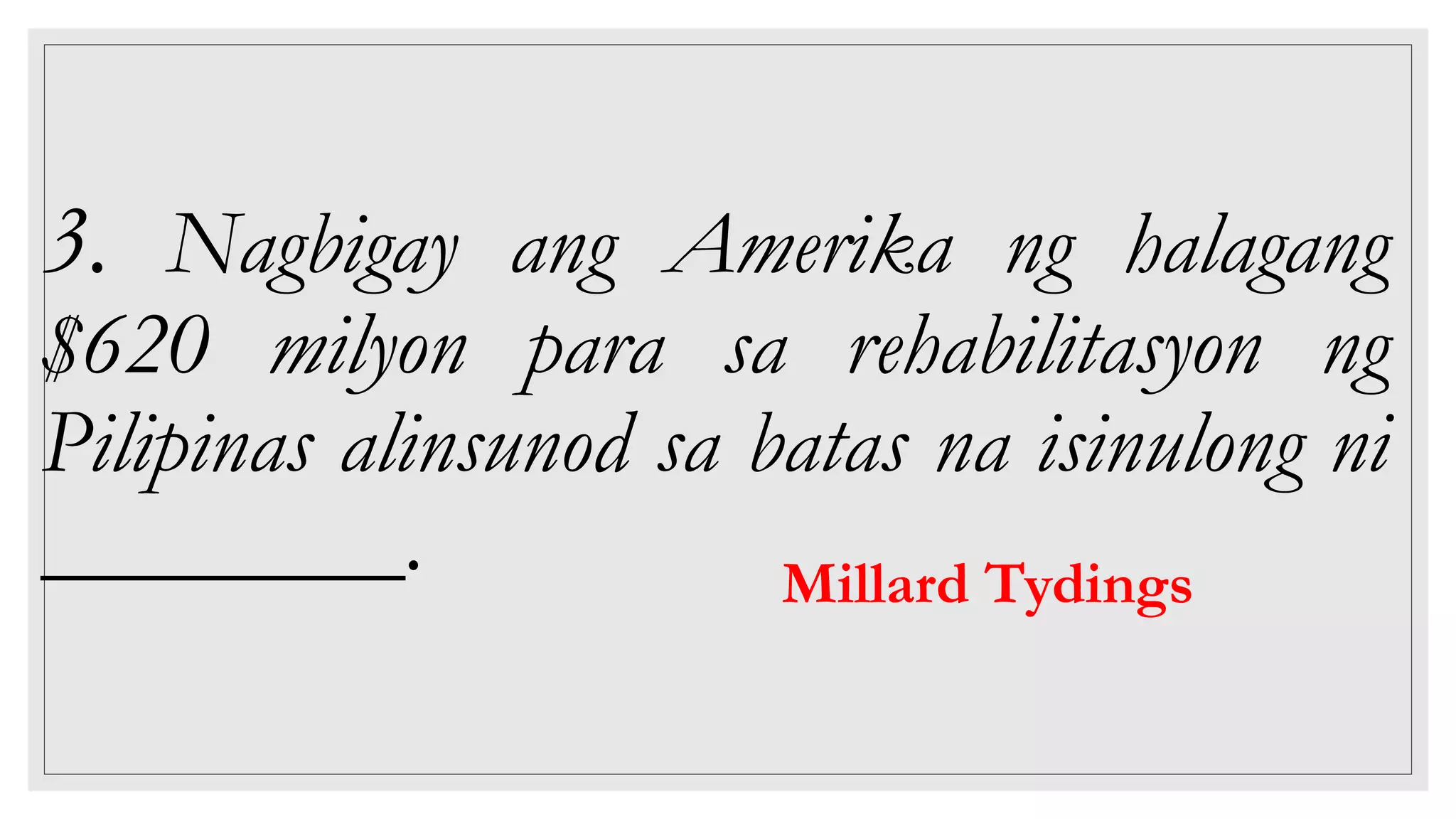 Reaksyon at Epekto ng Philippine Rehabilitation Act.pptx
