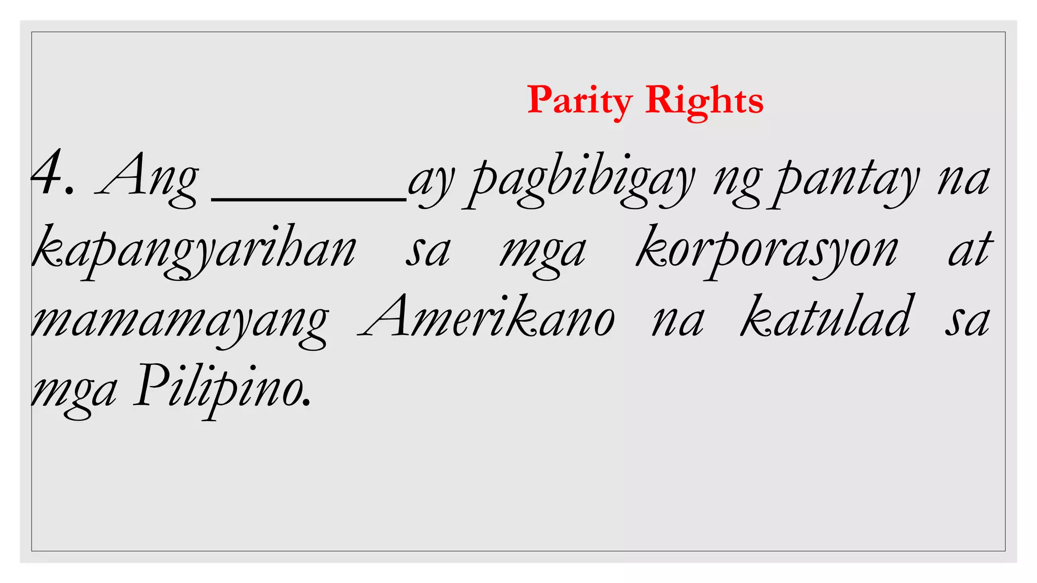 Reaksyon at Epekto ng Philippine Rehabilitation Act.pptx