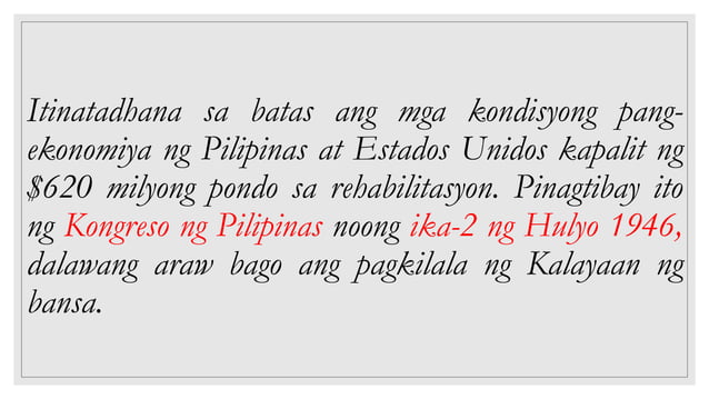 Reaksyon at Epekto ng Philippine Rehabilitation Act.pptx