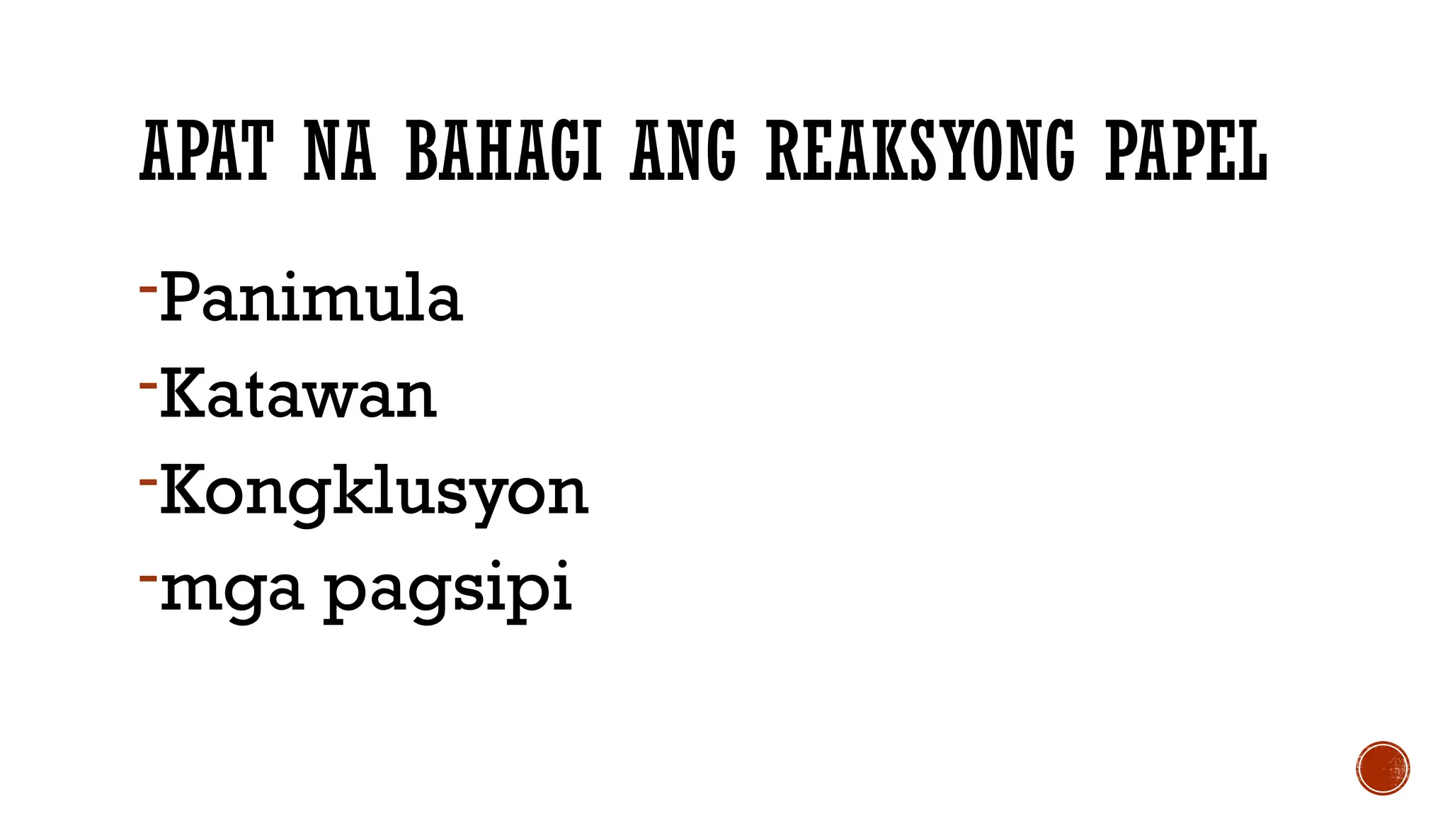 REAKSYONG PAPEL.pptx pagbasa at pagsusuri | PPTX