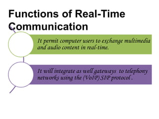Real time Communication | PPTX