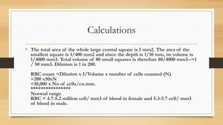 ENUMERATION OF RBCS | PPTX