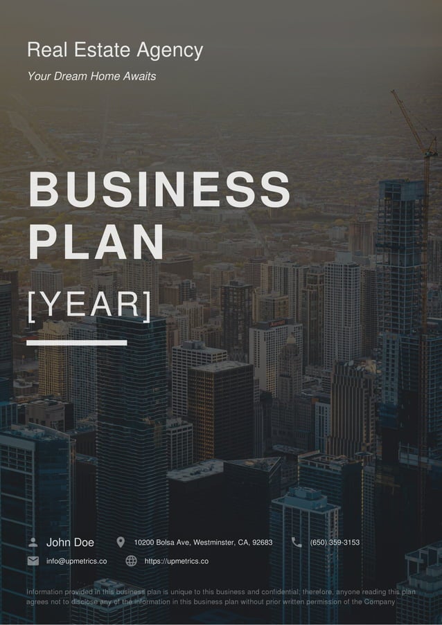 Real estate agency business plan example | PDF | Real Estate Industry ...
