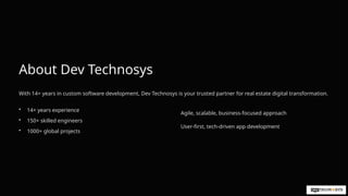 Real-Estate-App-Development Dev Technosys | PPT