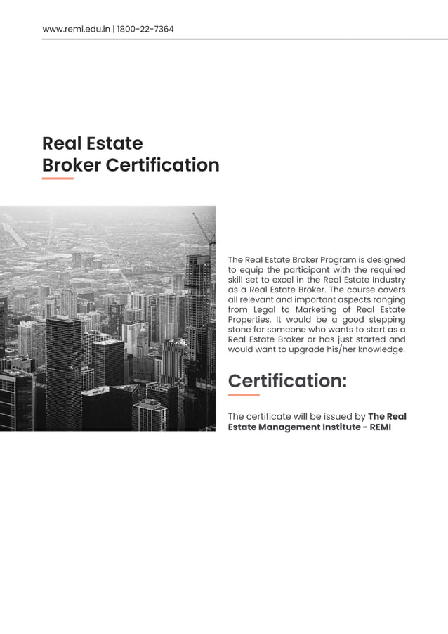 Real Estate Broker Online Course | PDF
