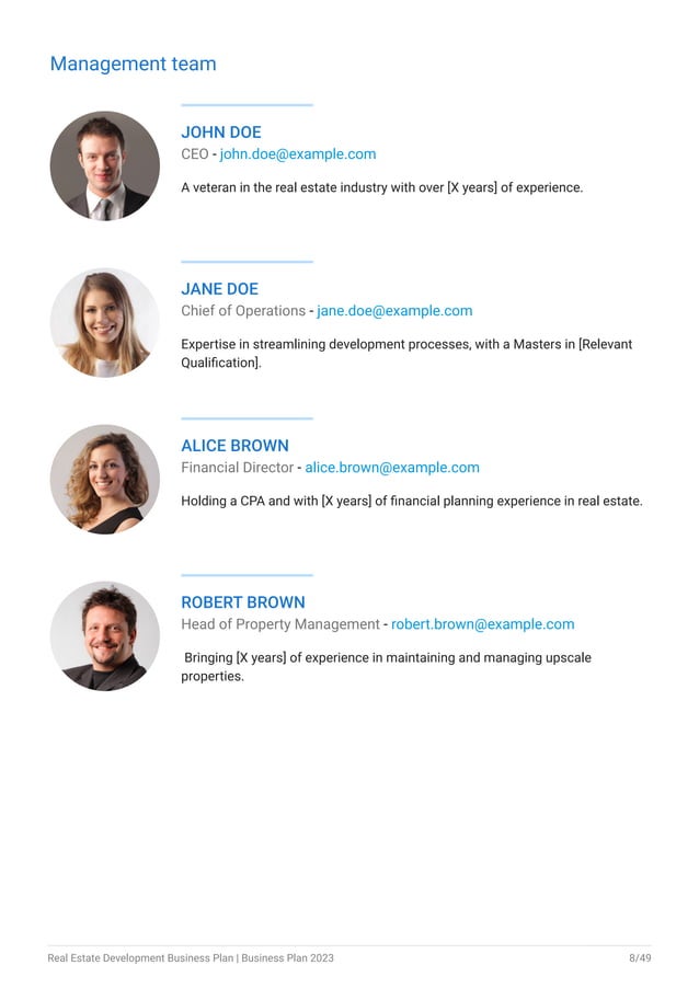 real estate development business plan | PDF