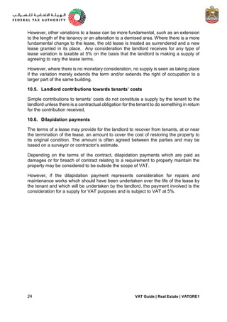 UAE VAT Real estate-guide | PDF