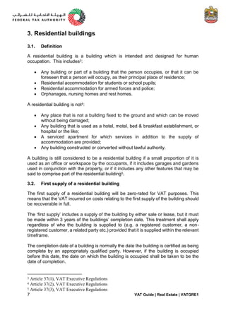 UAE VAT Real estate-guide | PDF