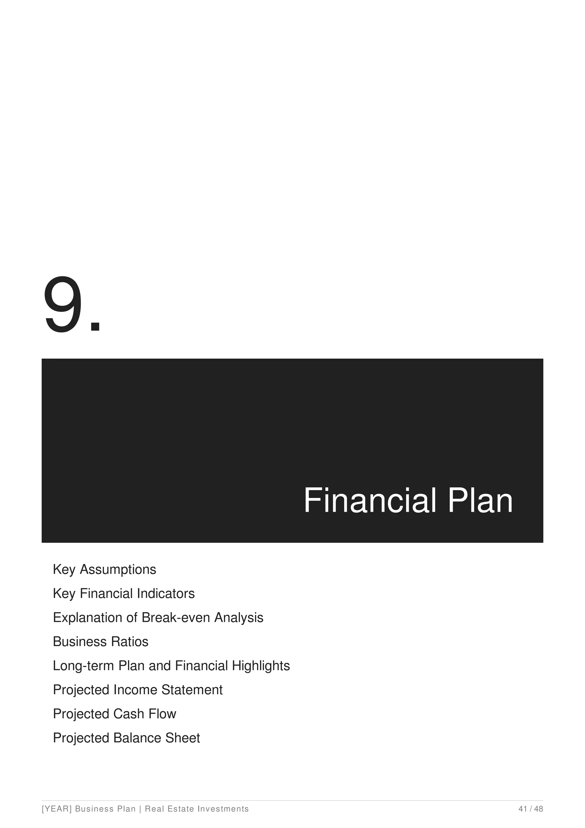 Real estate investment business plan example | PDF