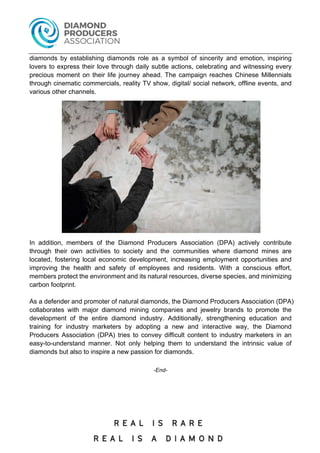 "Real is Rare, Real is a Diamond" Campaign | PDF