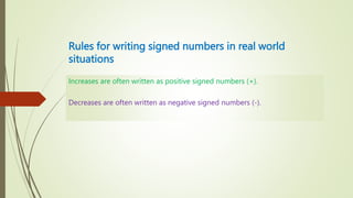 Real-life Scenario on Signed numbers.pptx | Science