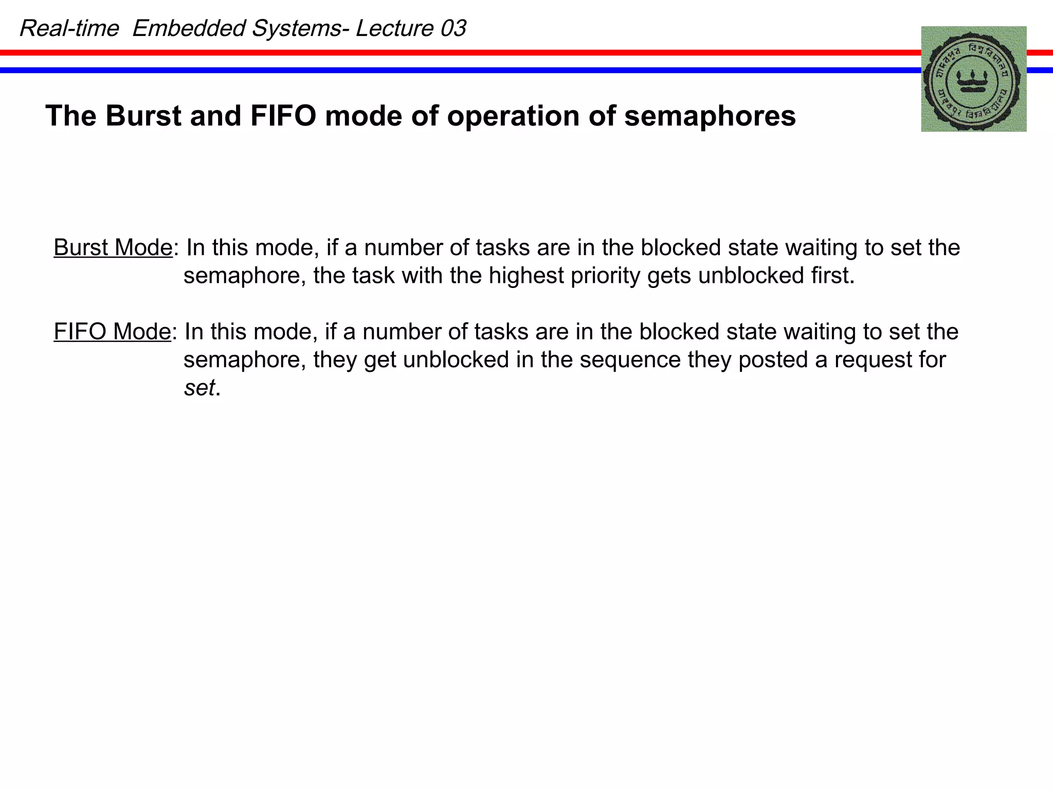 Real time-embedded-system-lec-03 | PPT