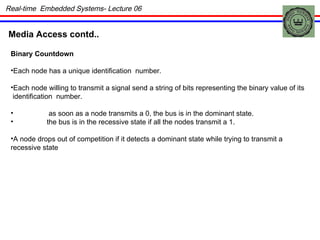Real time-embedded-system-lec-06 | PPT | Computer Networking | Computing