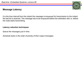 Real time-embedded-system-lec-06 | PPT | Computer Networking | Computing