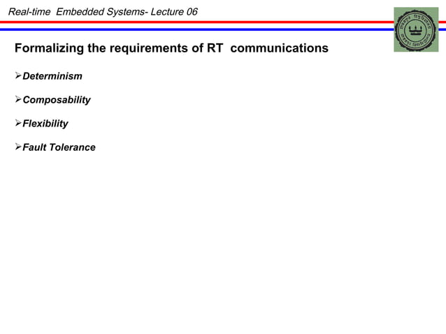 Real time-embedded-system-lec-06 | PPT | Computer Networking | Computing
