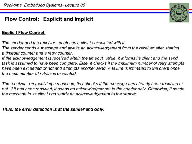 Real time-embedded-system-lec-06 | PPT | Computer Networking | Computing