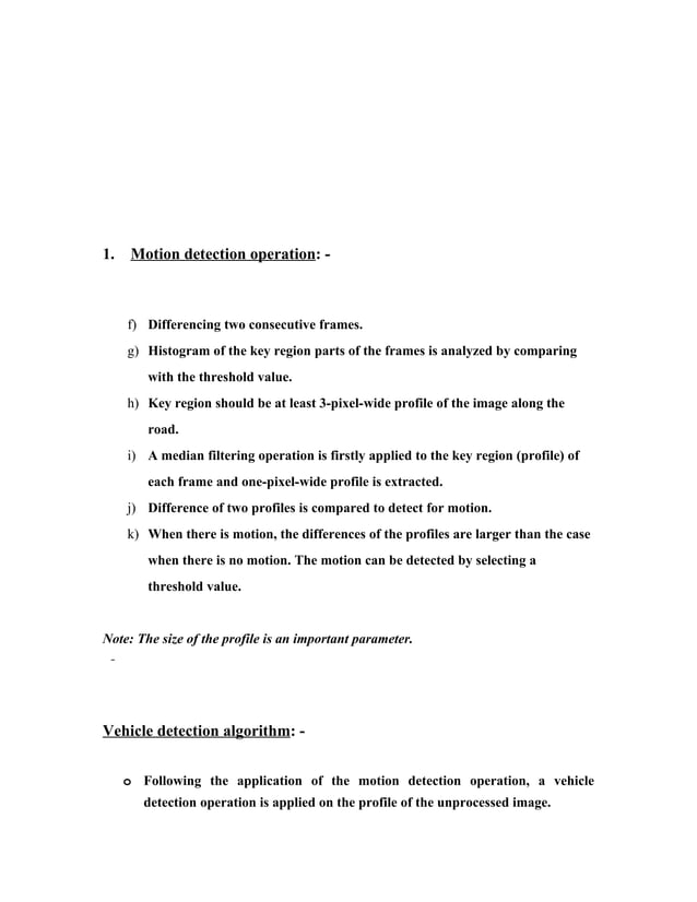 Real Time Image Processing Applied To Traffic Queue Detection Algorithm Pdf
