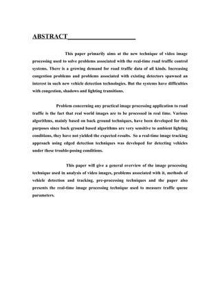 Real time-image-processing-applied-to-traffic-queue-detection-algorithm | PDF