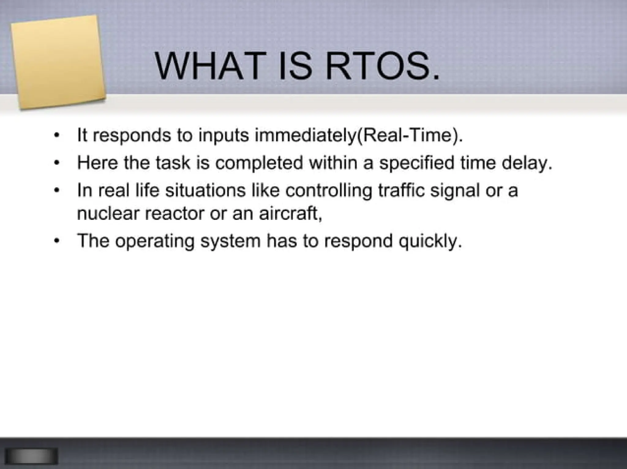 Embedded Rtos System With Types And Features Ppt
