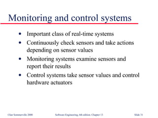 Real Time Software Design in Software Engineering SE13 | PPT