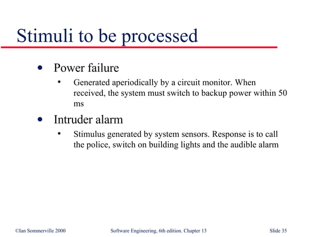 Real Time Software Design in Software Engineering SE13 | PPT