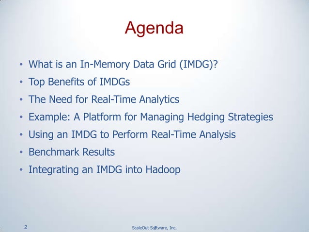 Real-time analysis using an in-memory data grid - Cloud Expo 2013 | PPT