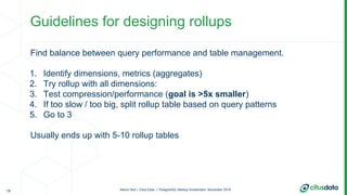 Real time analytics at any scale | PostgreSQL User Group NL | Marco Slot | PDF