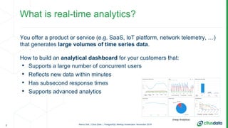 Real time analytics at any scale | PostgreSQL User Group NL | Marco Slot | PDF