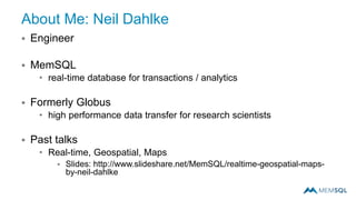 Real-Time Analytics with MemSQL and Spark | PPTX