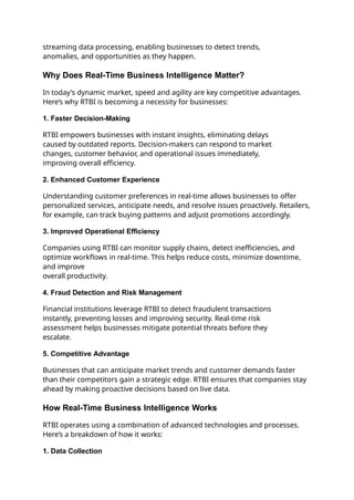 Real-Time Business Intelligence_ Harness Live Data for Smarter ...