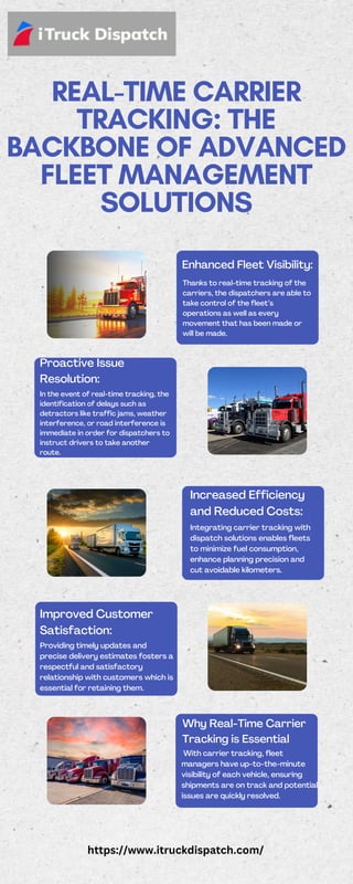 Real-Time Carrier Tracking: The Backbone of Advanced Fleet Management Solutions | PDF