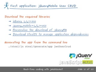Real time coding with jWebSocket | PPT