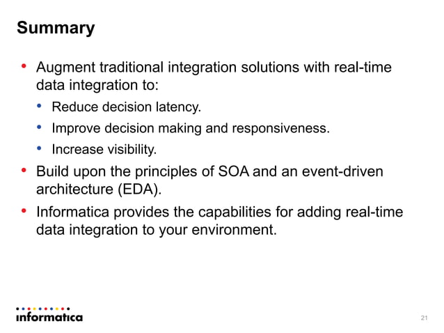 Real time data integration best practices and architecture | PPTX