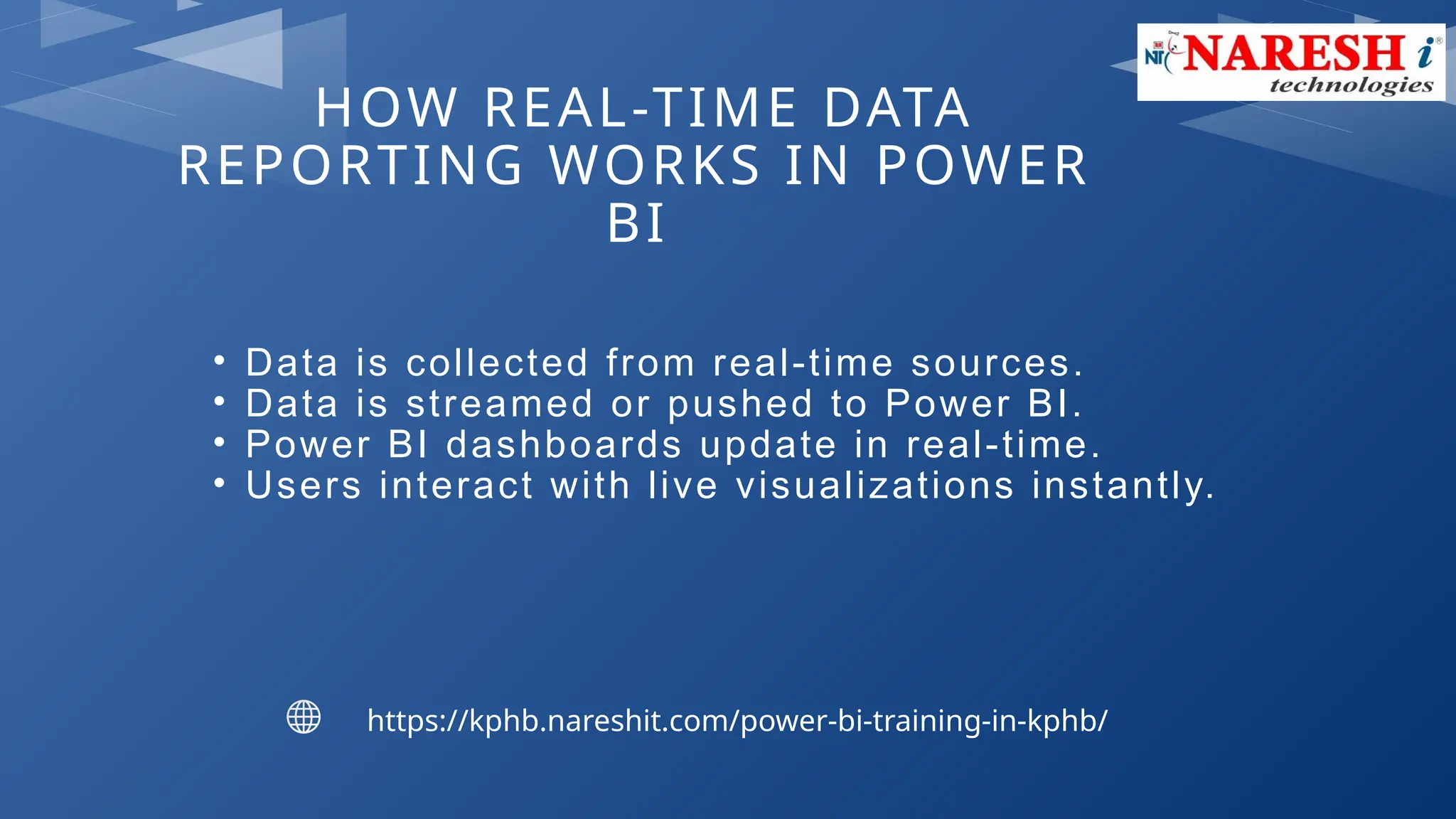 "Real-Time Data Reporting with Power BI" | PPTX