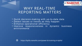 "Real-Time Data Reporting with Power BI" | PPTX