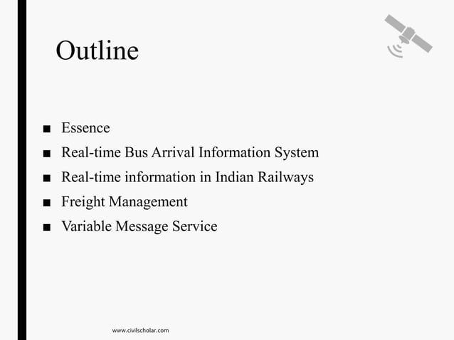 Real time information systems in Transportation | PPT